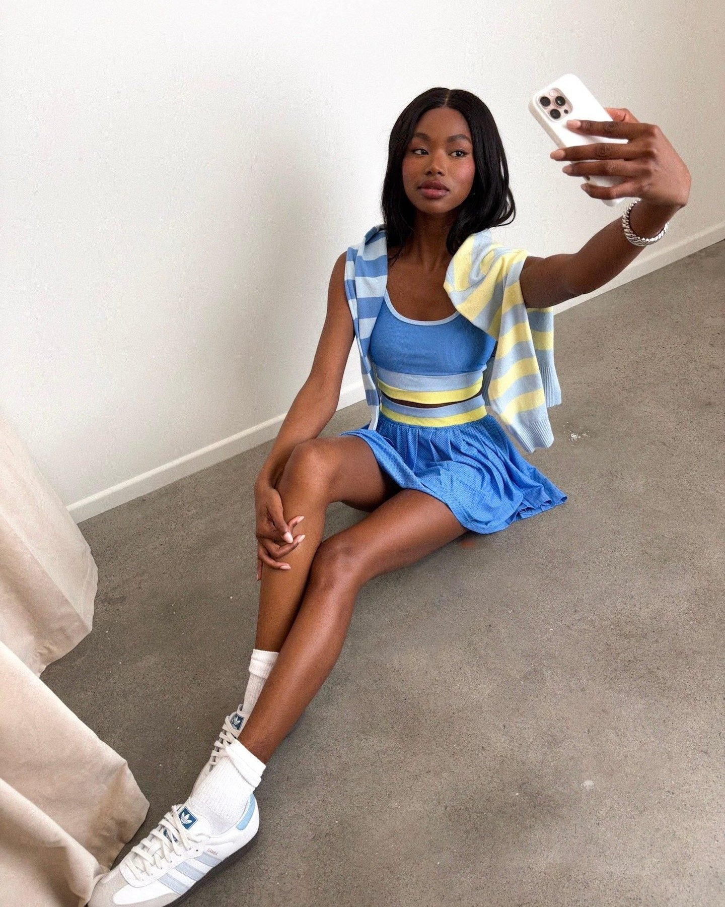 Beach Riot | Eva Top Marina Blues Colorblock | Bikini Top | Beach Riot